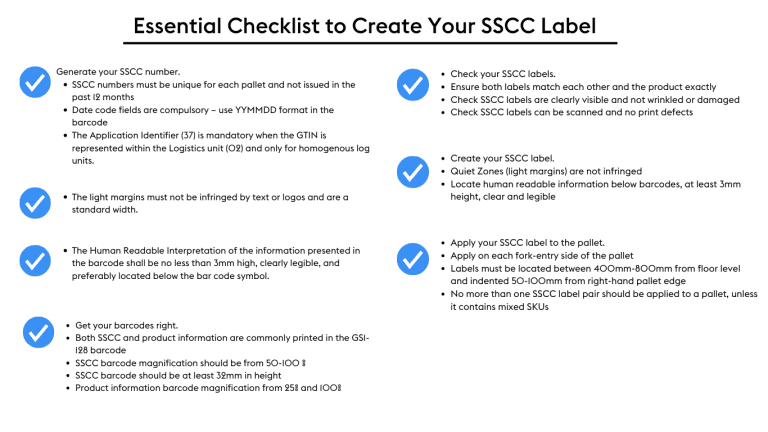 SSCC Pallet Labels - Industrial Labelling Systems